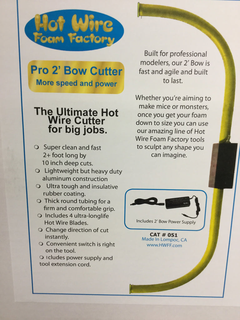 Hot Wire Foam 2 Ft. Bow Cutter – brickintheyard